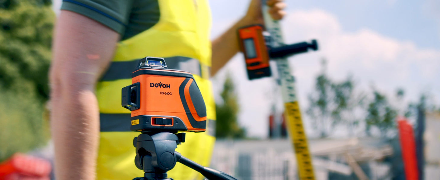Dovoh 3x360 Ultra-Bright Outdoor Laser Level Self-Leveling Green ...